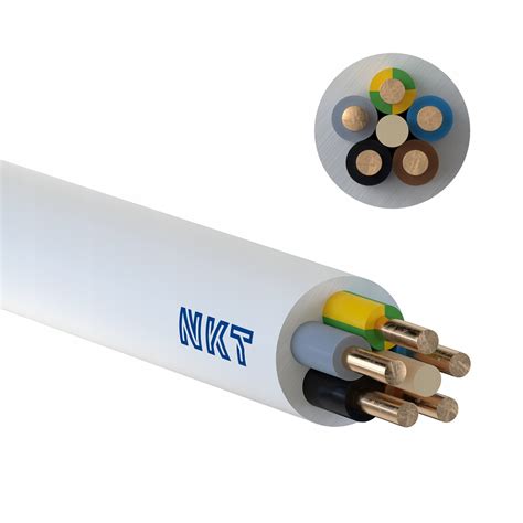 Przewód instalacyjny okrągły YDY 5x6 miedziany drut kabel 450/750V ...