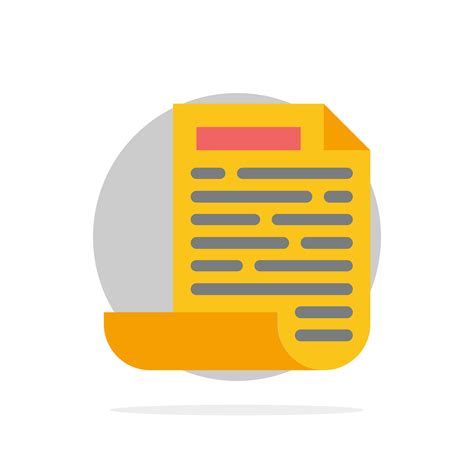 File Design Document Abstract Circle Background Flat Color Icon Vector Art At Vecteezy