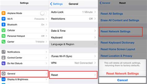 Reset Network Settings Iphone Id