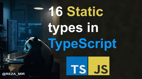 16 Static Types In Typescript Classes Youtube