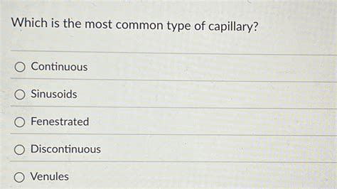 Solved Which Is The Most Common Type Of