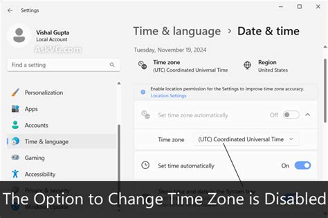 Fix Kan inte ändra tidszon i Windows 11 Datum och tidsinställningar