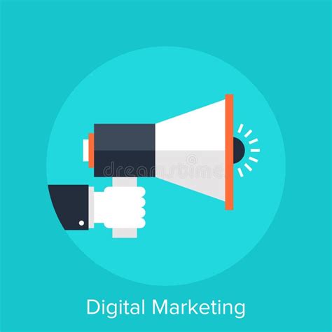 Digital Marketing Vector Illustration Concept Stock Vector