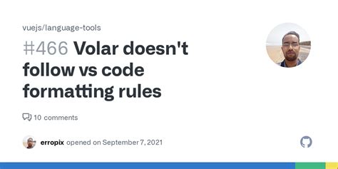 Volar Doesn T Follow Vs Code Formatting Rules Issue 466 Vuejs