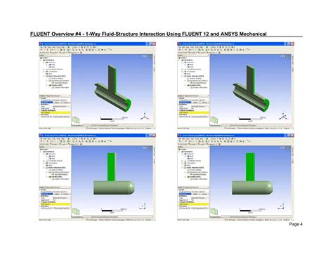 FLUENT Overview 4 1 Way Fluid Structure Interaction Using FLUENT12 And ANSYS Mechanical DOC Pdf