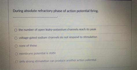 Solved Action Potential Firing Frequency Of A Given Neuron