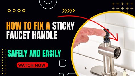 How To FIX A Sticky Faucet Handle YouTube