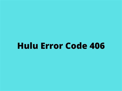 Steps To Fix Hulu Error Code