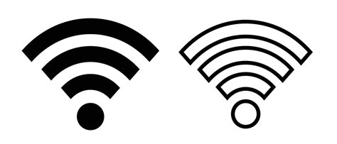 Monochrome Wifi Icon Set 48086375 Vector Art At Vecteezy