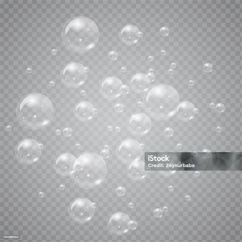 투명 한 비누 거품의 그룹 배경에 고립 높은 상세한 벡터 일러스트입니다 기포에 대한 스톡 벡터 아트 및 기타 이미지 기포 작은 3차원 형태 Istock
