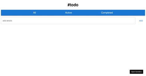 Todo List Codesandbox