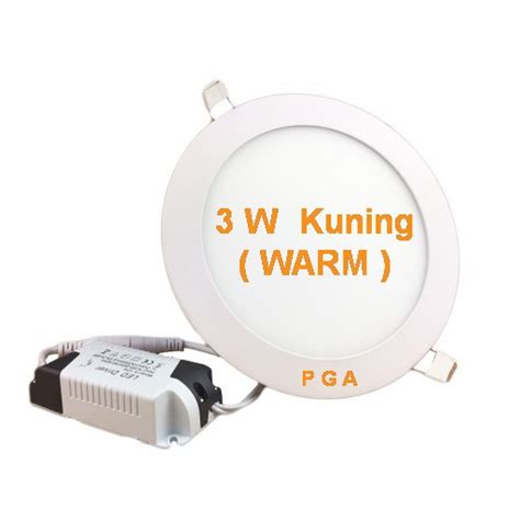 Jual Lampu Led Panel Bulat 3W Kuning Warm Downlight Tipis Bulat 3W Shopee Indonesia