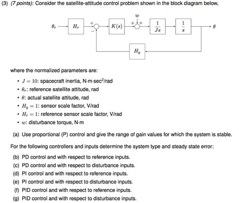 Solved 3 7 Points Consider The Satellite Attitude
