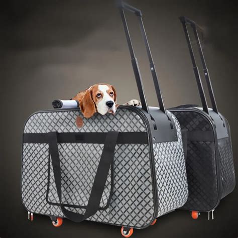 Купить Pet Carrier колёса большой коляска для собак Путешествия корзину ...
