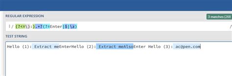 Regex How To Extract Text Using Regex That Is Behind The Text With