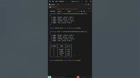 Javascript Console Log Tips And Tricks Shorts Youtube