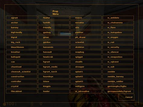 Prop Menu Image Sandpit Mod For Half Life Moddb