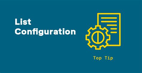 Top Tip List Configuration Xline Hub