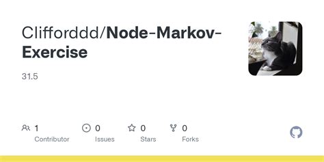 GitHub Clifforddd Node Markov Exercise