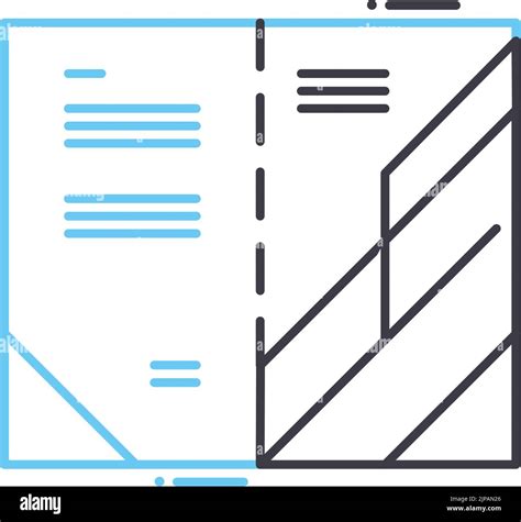Publishing Design Layout Line Icon Outline Symbol Vector Illustration Concept Sign Stock
