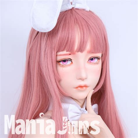 Maniajuns纯心乳胶kigurumi头壳面具人偶月神系列de硬质全头定制虎窝淘