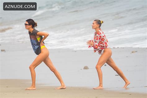 Kendall Jenner And Hailey Bieber Enjoy The Day At The Kardashians Beach House In Malibu Aznude