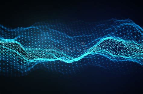 Abstract Technology Background Background 3d Grid Stock Vector