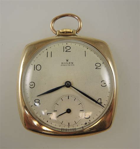 Vintage 9k Gold Rolex 17 Jewel Elinvar Pocket Watch C1925