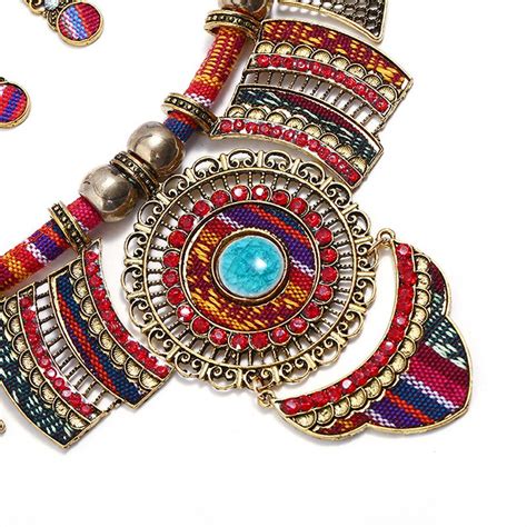Ethnic African Indian Jewelry Set For Women Vintag Grandado