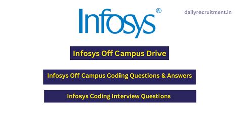 Infosys Off Campus Coding Question And Answers 2025 Get Infosys Interview Coding Questions