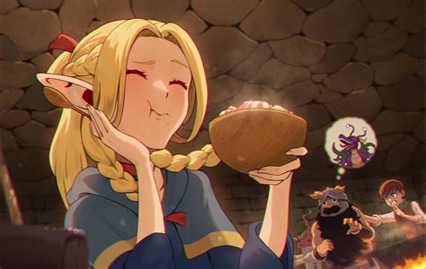 Delicious In Dungeon Hd Marcille Donato Anime Feast Wallpaper By Shin