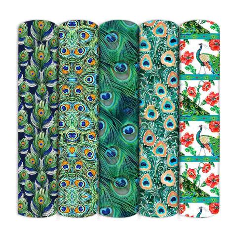 Peacock Fabric By The Yard For Garment Longancraft