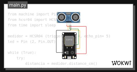 Sensor De Distancia O Ultrasonico Wokwi Esp32 Stm32 Arduino Simulator