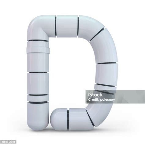 대문자 D 대문자 금속 미래 흰색 글꼴입니다 3d 0명에 대한 스톡 사진 및 기타 이미지 0명 3차원 형태 간판 Istock
