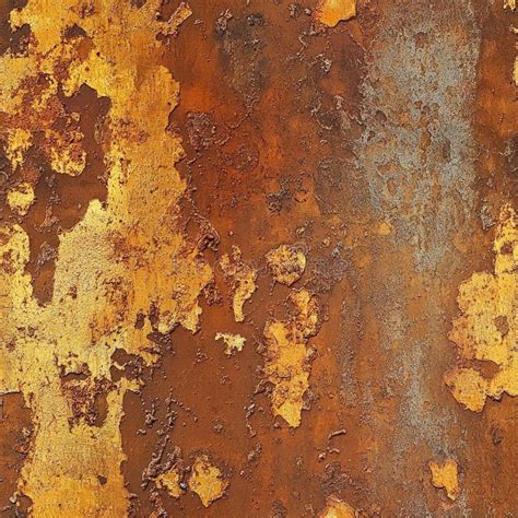 Photo Of A Seamless Rusted Brass Texture Weathered Look Deep Rust