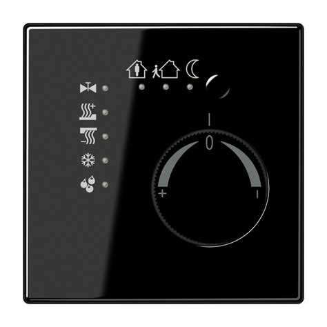 Knx Room Temperature Controller With Integrated Push Button Interface 4 Gang Thermoplastic