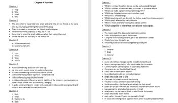 ICT IGCSE CHAPTER FOUR PAST QUESTIONS NETWORKS AND THEIR EFFECTS