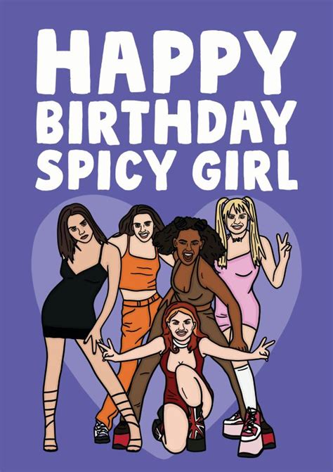The Spice Girls Birthday Card 1000 Thortful