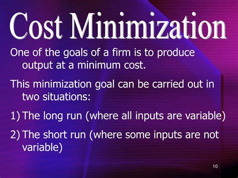 PPT Chapter 7 Costs And Cost Minimization PowerPoint Presentation Free Download ID 409357