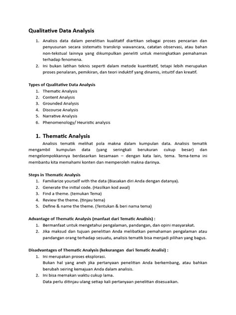Contoh Analisis Tematik Kualitatif Pdf