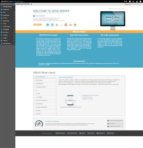 Launching Zend Server