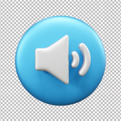 Premium PSD 3d Speaker Ui Icon Isolated