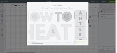 How To Use The Contour Tool In Cricut Design Space