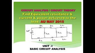 Network Reduction Problem Equivalent Resistance Cir Doovi