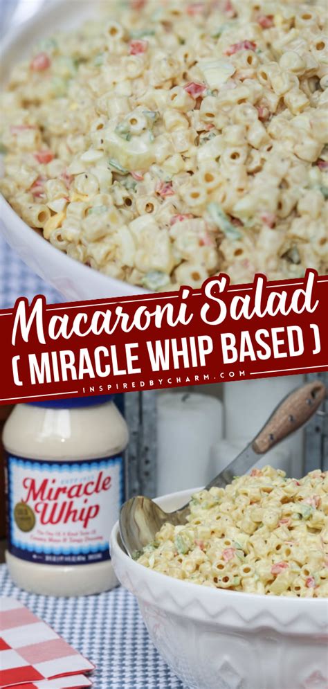 Macaroni Salad Miracle Whip Based Miracle Whip Salad Recipes Pasta