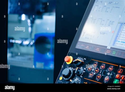 Control Panel Industrial Factory Cnc Milling Machine Processes Steel