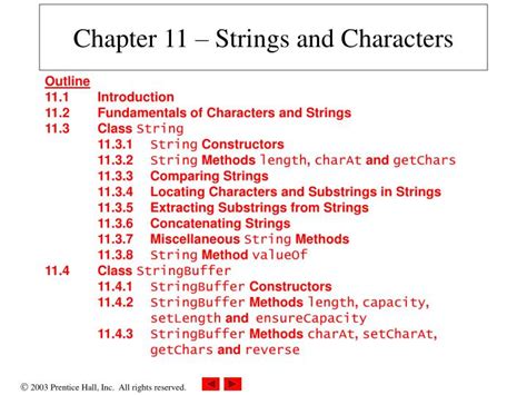 Ppt Chapter 11 Strings And Characters Powerpoint Presentation Free