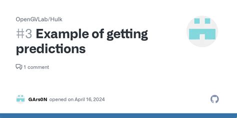 Example Of Getting Predictions · Issue 3 · Opengvlabhulk · Github