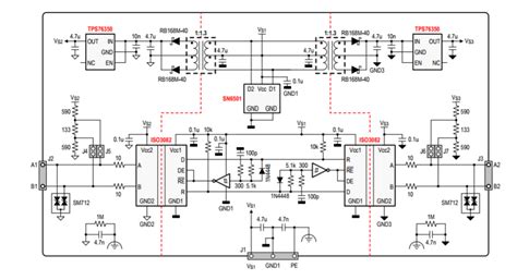 ISO Dual Isolated Half Duplex RS Repeater TIDA Isolation Forum Isolation