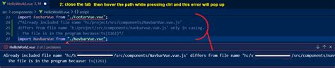 False Ts Error Message Issue Vuejs Language Tools GitHub